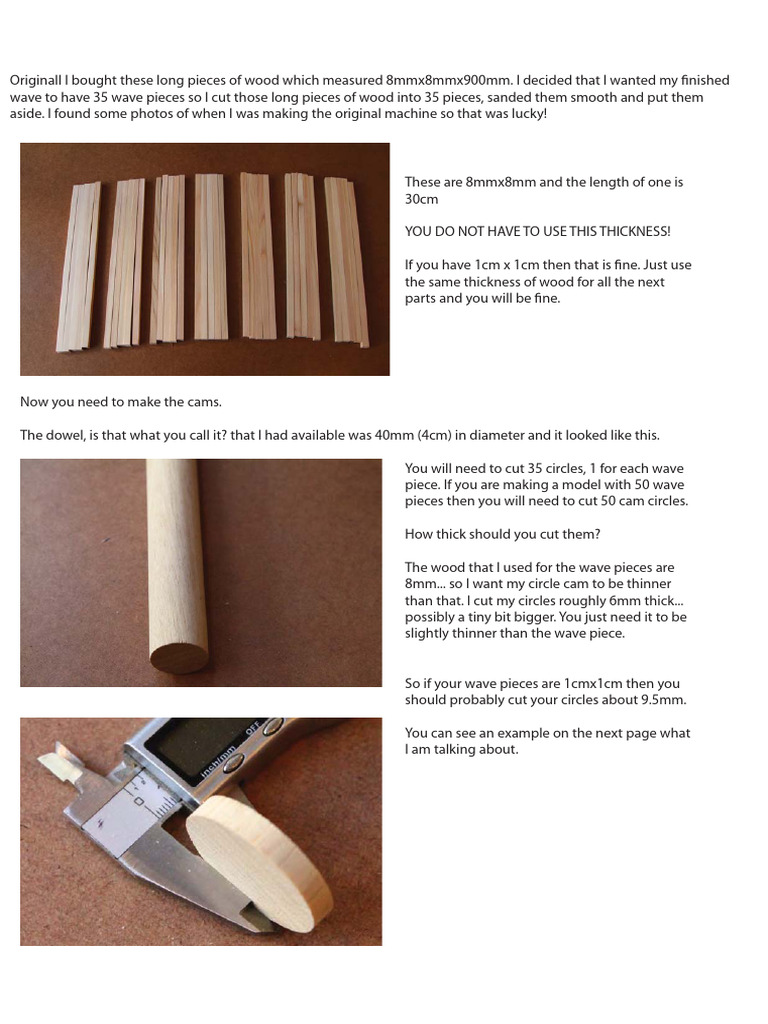 Sample - Basic Wood Working Instructions | PDF