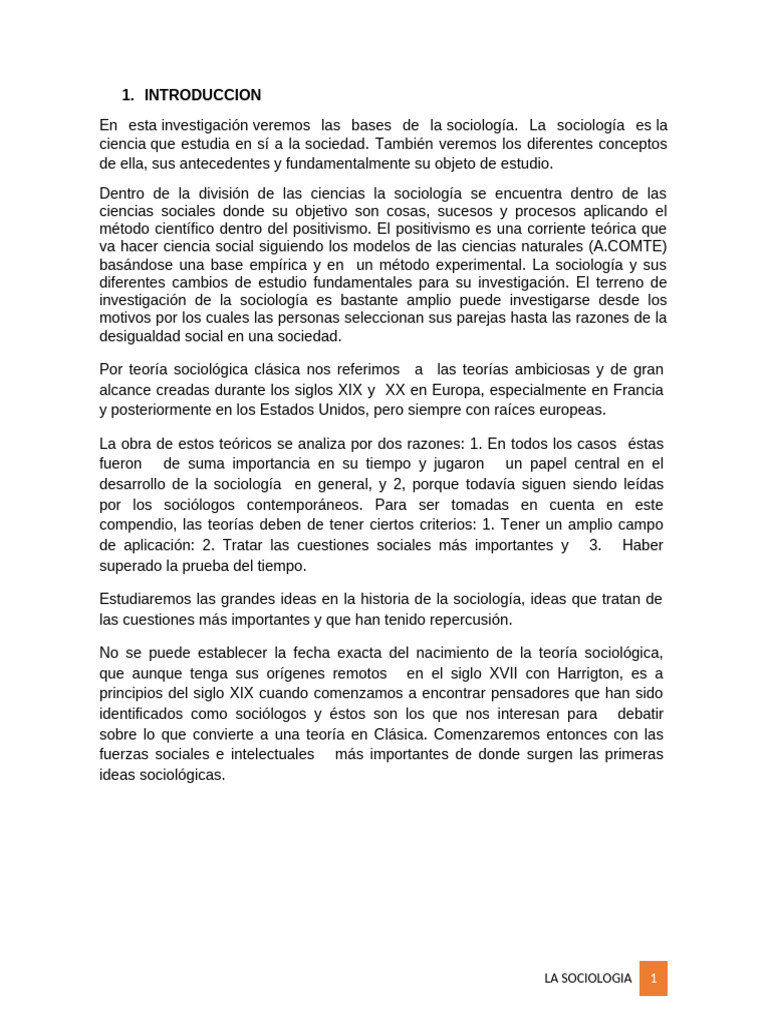 EPISTEMOLOGIA LA SOCIOLOGIA | PDF