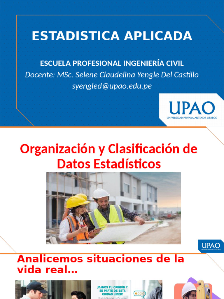 s2 PPT Organización de Datos Estad Aplicada | PDF