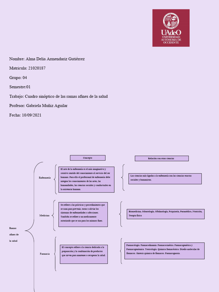 Cuadro Sinoptico | PDF