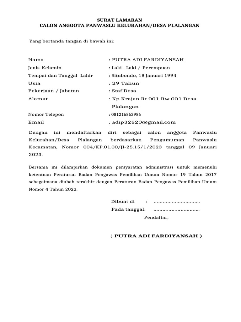 Persyaratan PKD 2023 | PDF