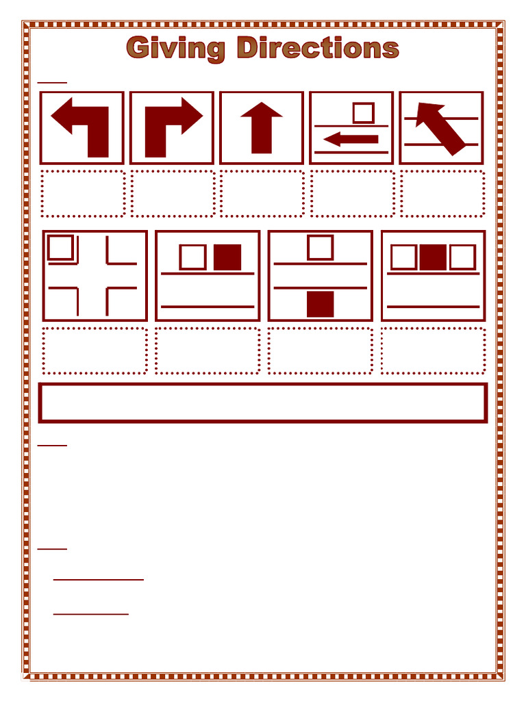 UNIT 6 - Giving Directions (Practice) (1) | PDF