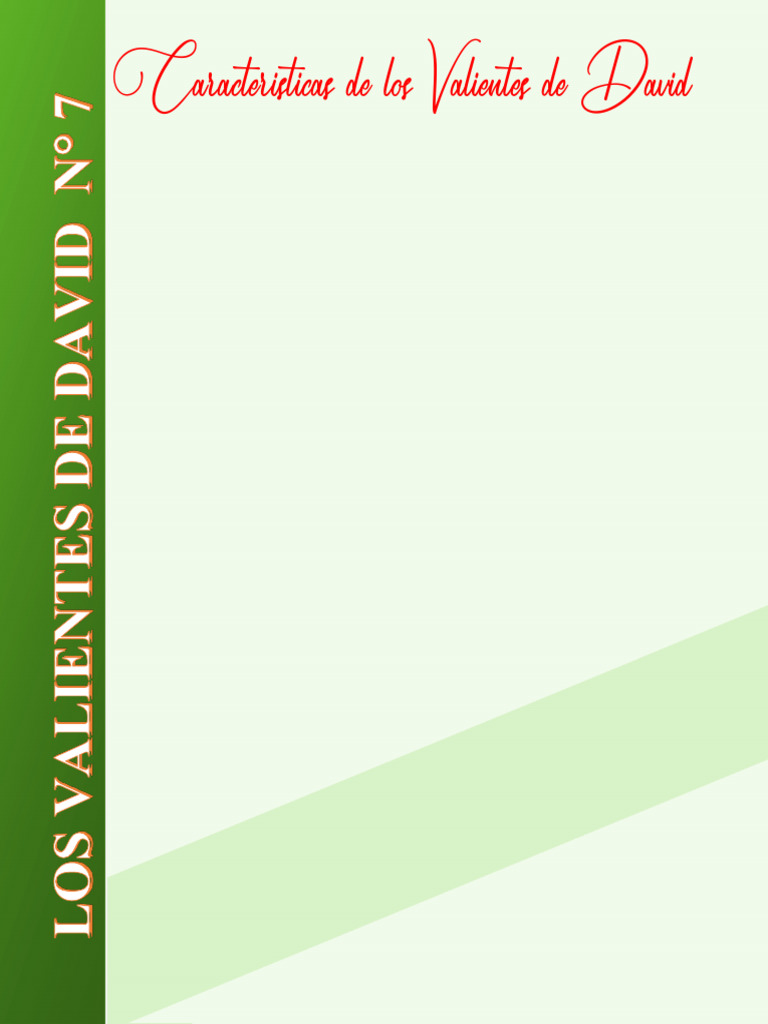 Los Valientes de David 7 | PDF