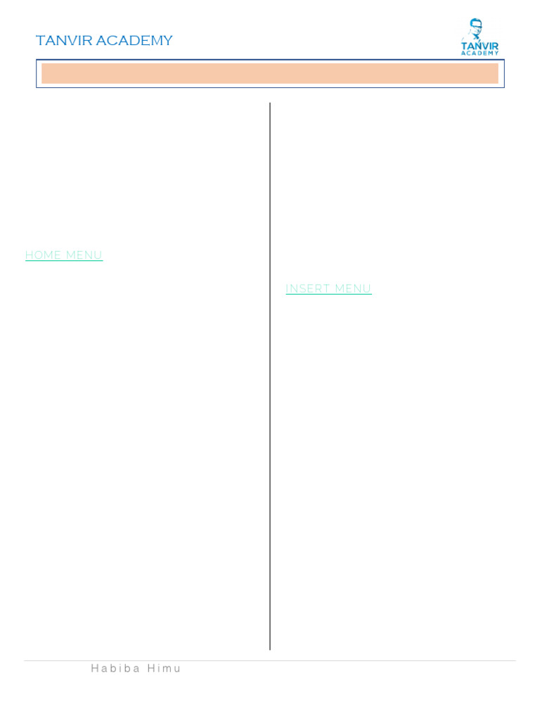 Microsoft Word Course Module | PDF