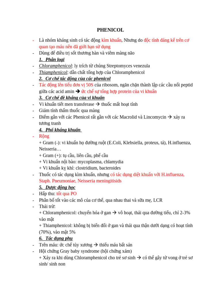 PHENICOL | PDF