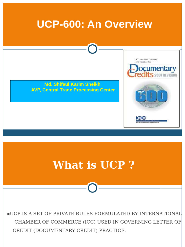 Ucp-600 PPT | PDF
