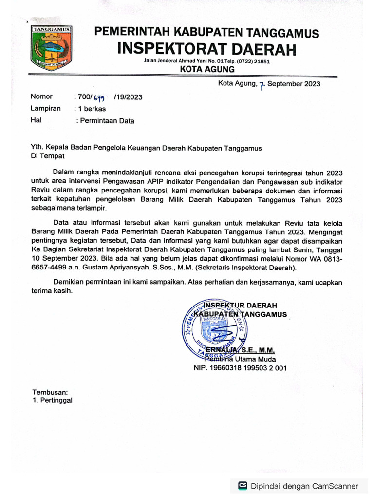 Permintaan Data | PDF