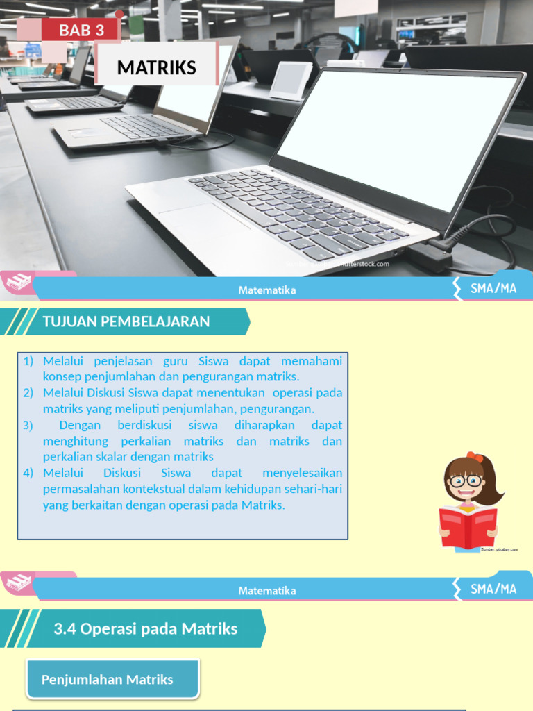 Bab 3 Matriks | PDF