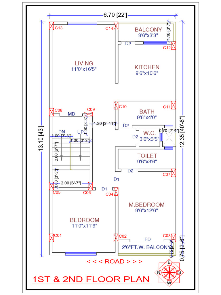 MR - Kadam - Final1st & 2nd Floor Plan | PDF
