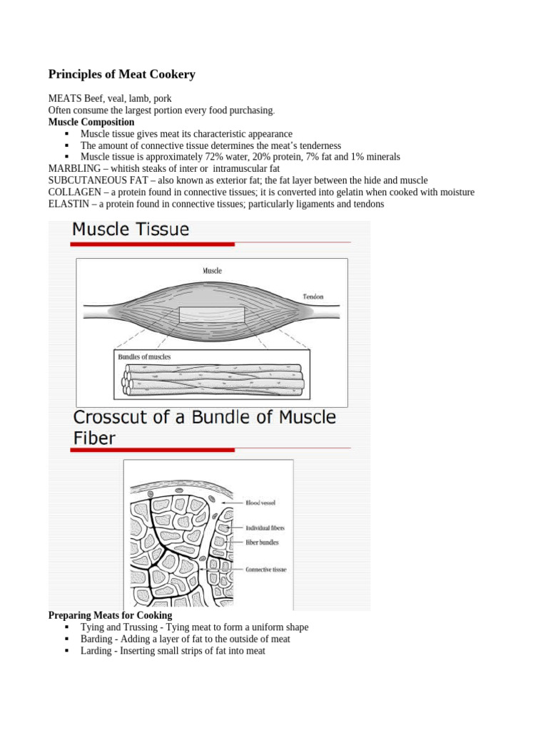 Culinary - CG Lesson 5 Meat | PDF | Beef | Cooking, Food & Wine