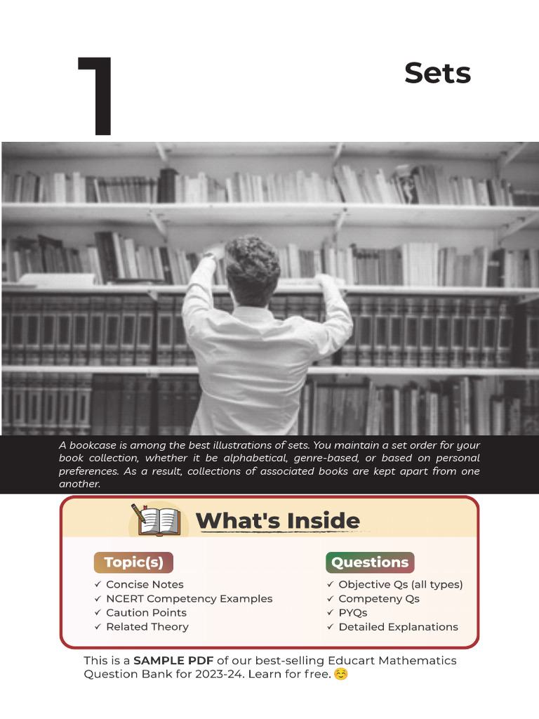CBSE XI Mathematics_Chap 1 (Sets) | PDF