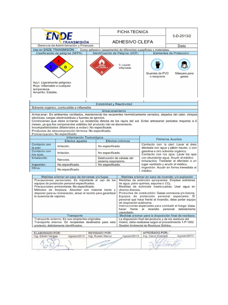 Ficha Técnica Clefa | PDF