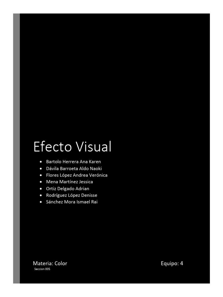 Efectos Visuales del Color y su Percepción | PDF | Color | Percepción