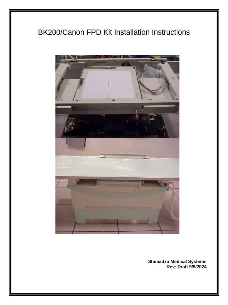 BK200 - Canon kit Installation Instructions d1 | PDF