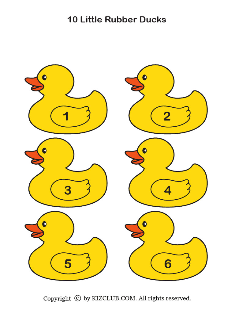 10 Little Rubber Ducks | PDF