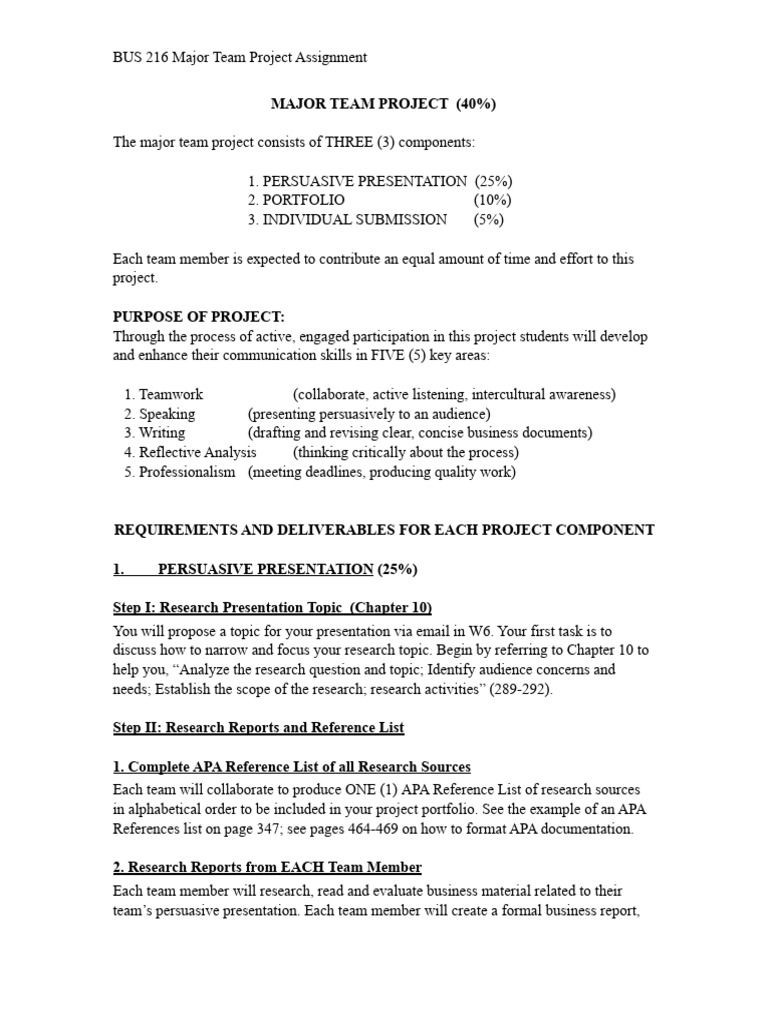 BUS216 Team Project Assignment | PDF | Human Communication | Art