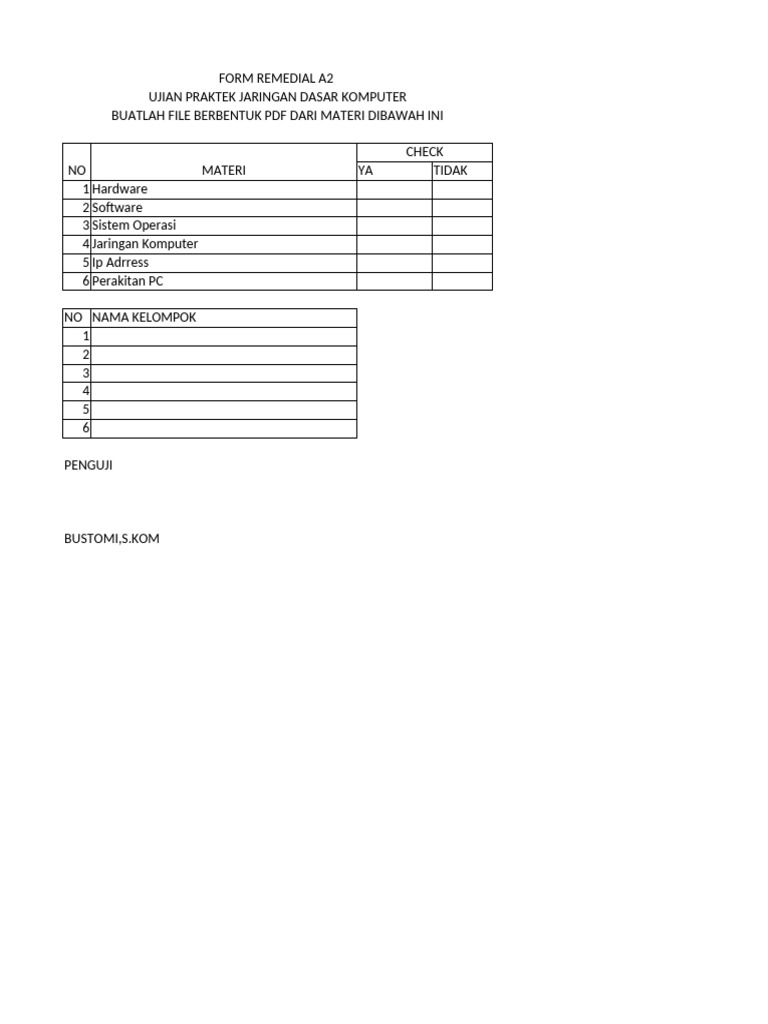 Form A2 Remedial | PDF