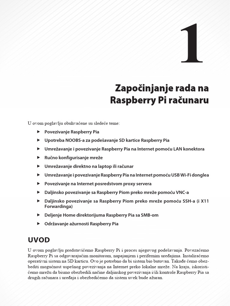 Kombib Raspberry Pi Kuvar Za Python Programere Poglavlje | PDF