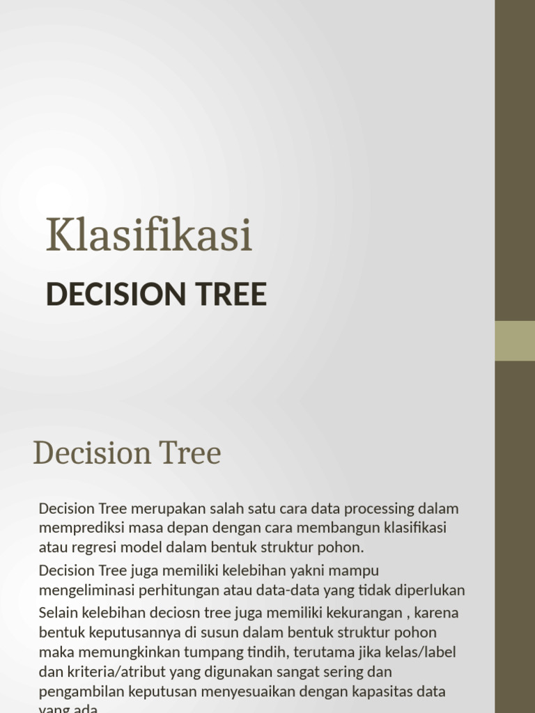 Klasifikasi Decision Tree | PDF