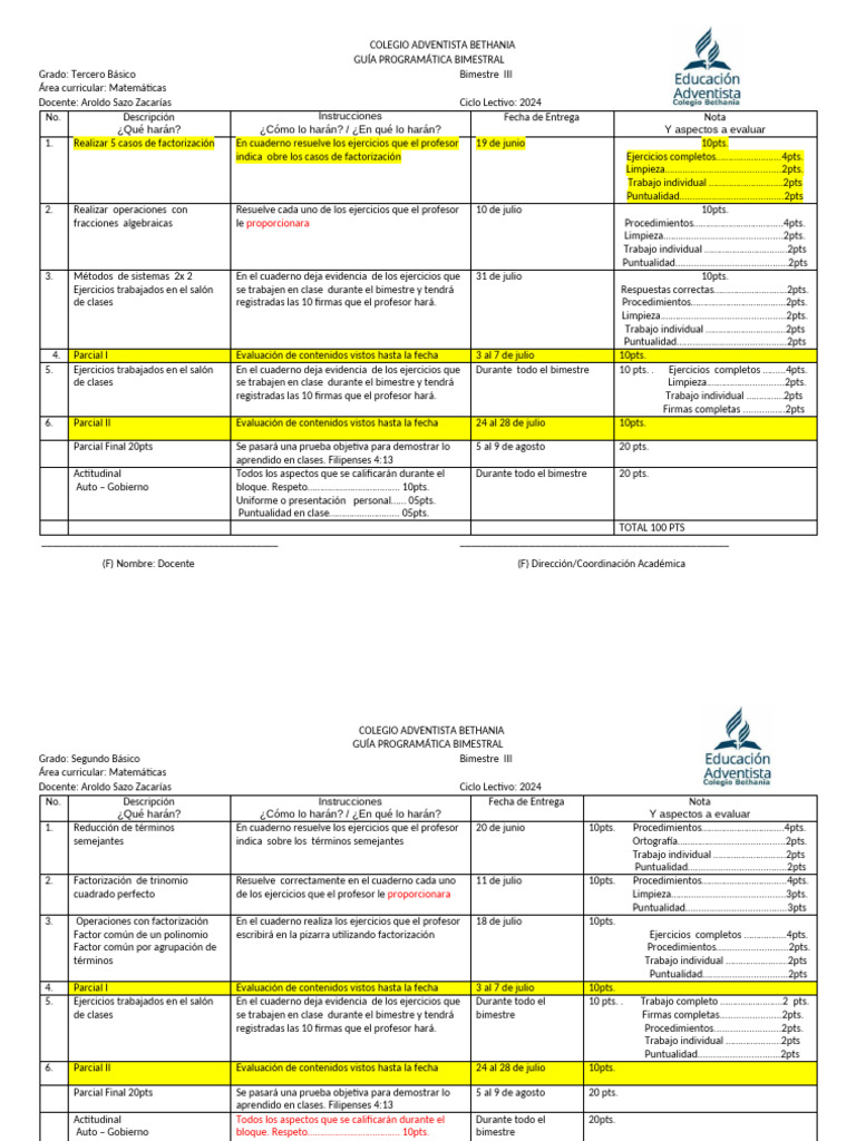Guias Prog. Basico 3 Unidad - 2024 | PDF Guias Prog. Basico 3 Unidad - 2024 | PDF