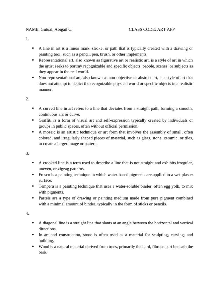 Art App Assignment | PDF