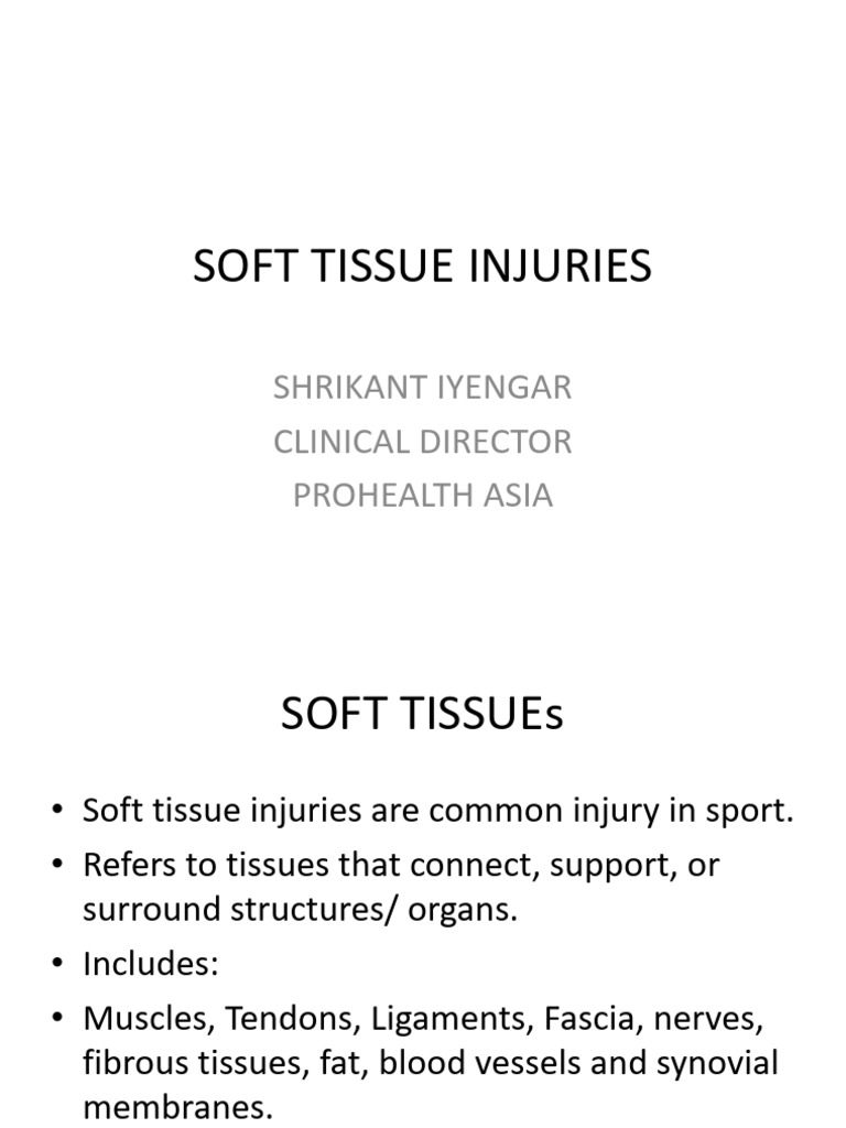 Soft Tissue Injuries | PDF