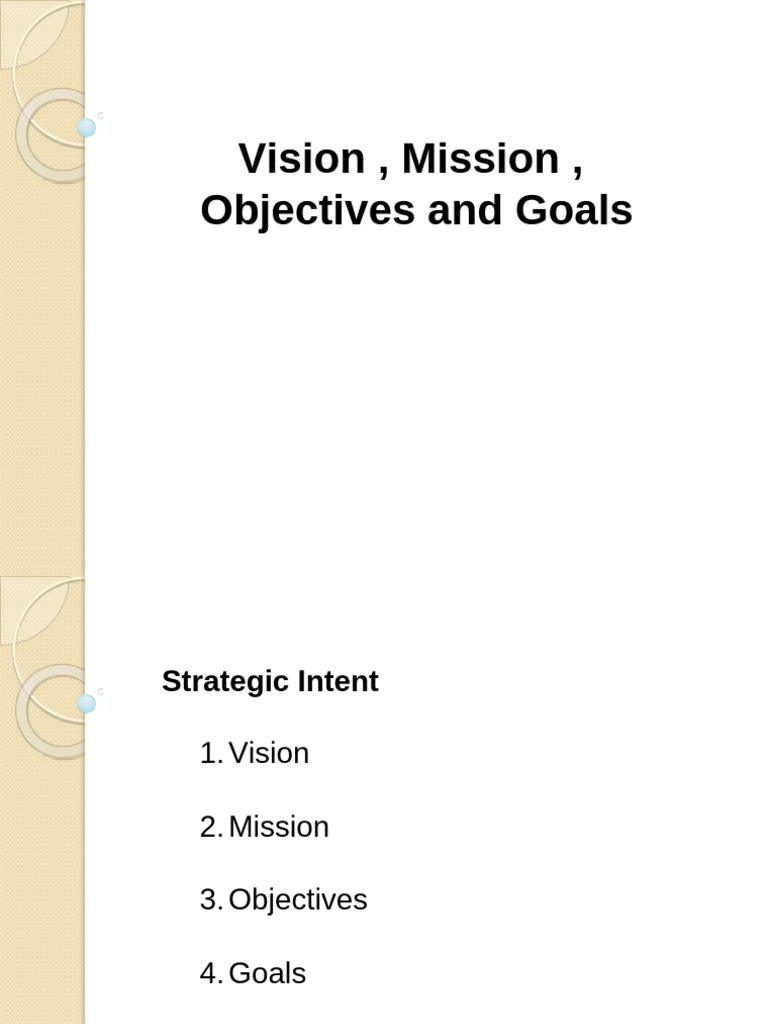 Strategic Intent | PDF