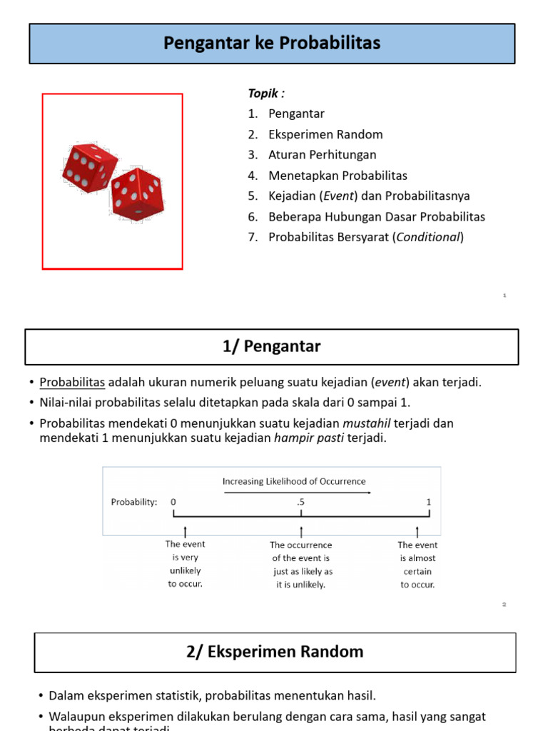 Kuliah 3a. Probabilitas | PDF