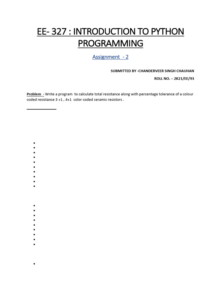 Assignment 2 Python | PDF