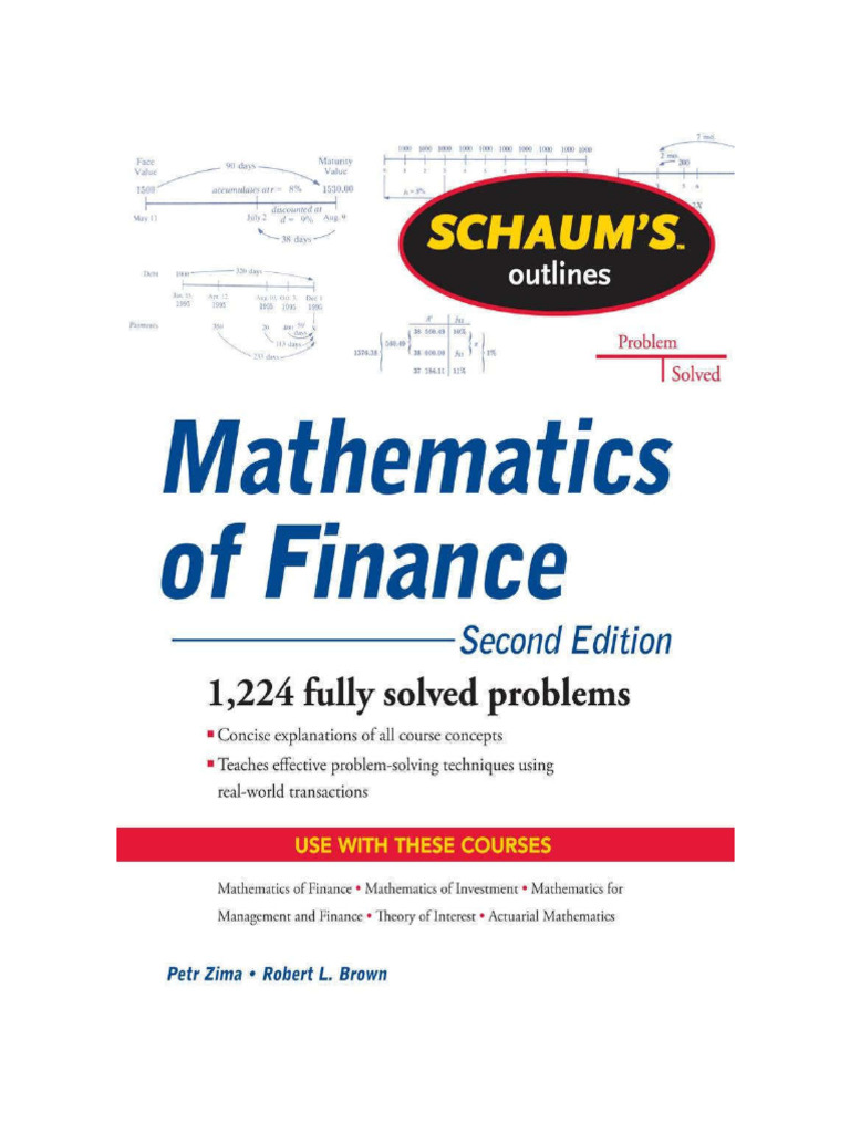 Schaums Outline of Mathematics of Finance, Second Edition (Schaums ...