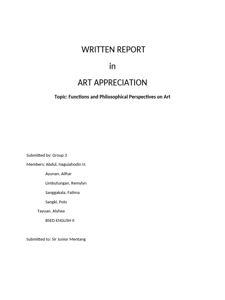 Art Appreciation | PDF