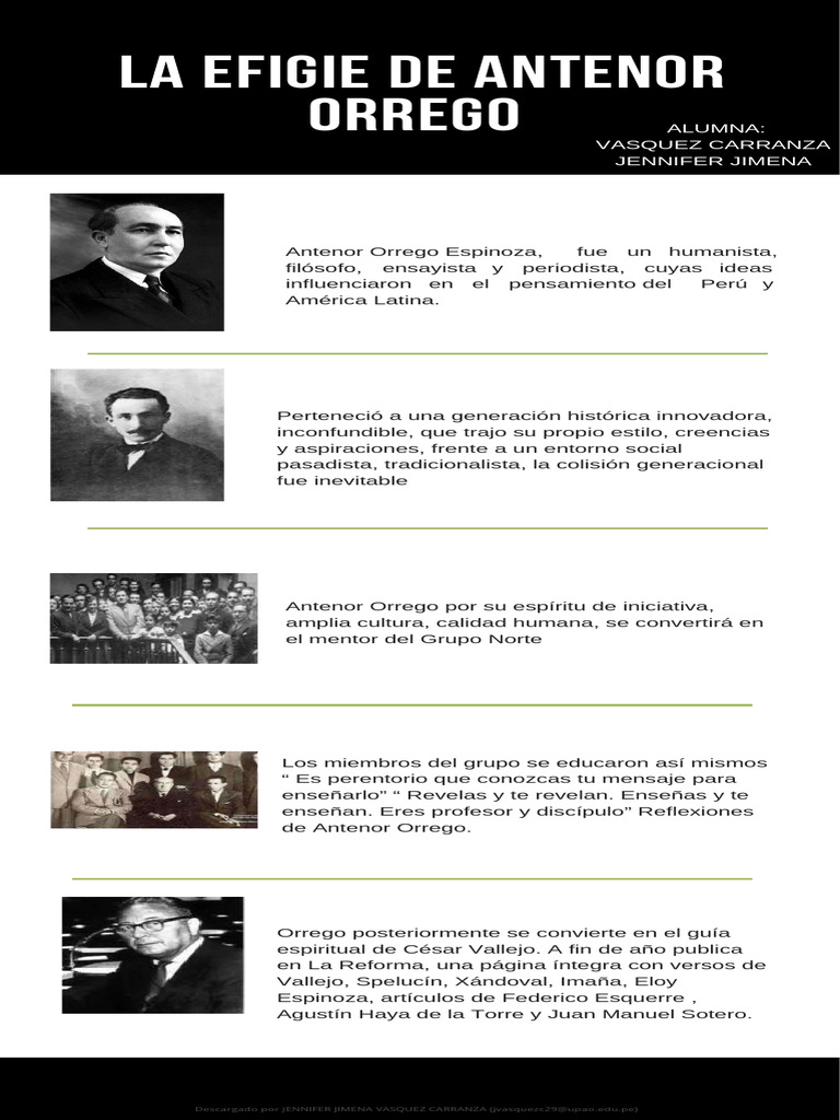 Infografia Efigie Antenor Orrego PDF | PDF
