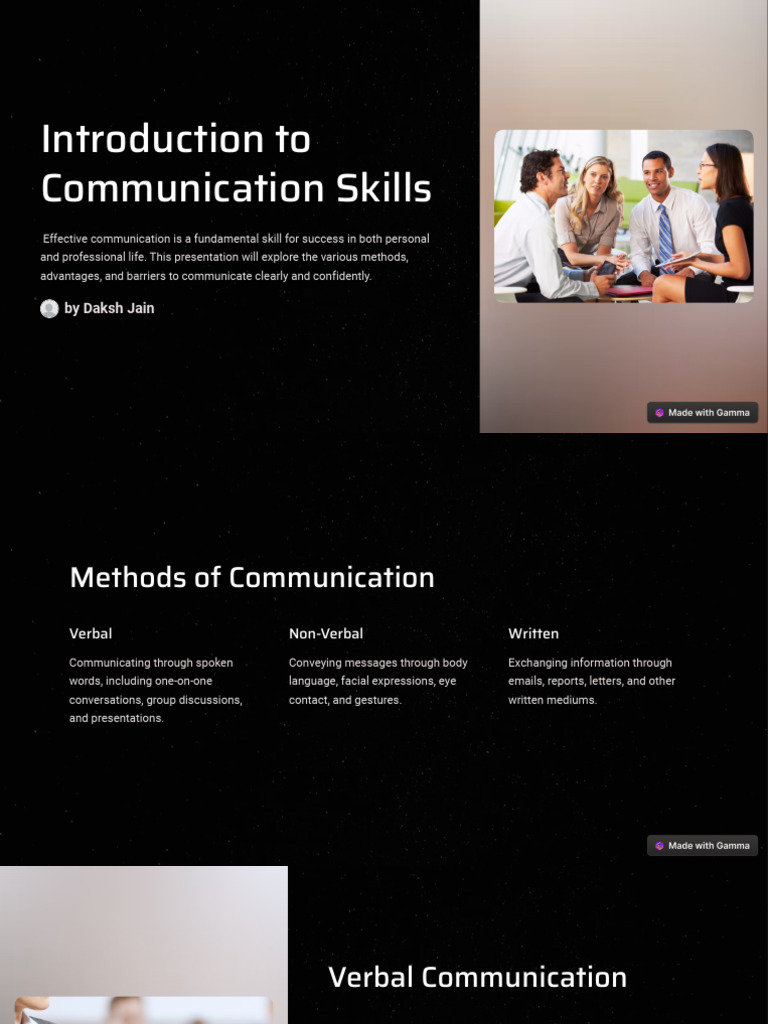 Introduction To Communication Skills | PDF | Communication | Nonverbal ...