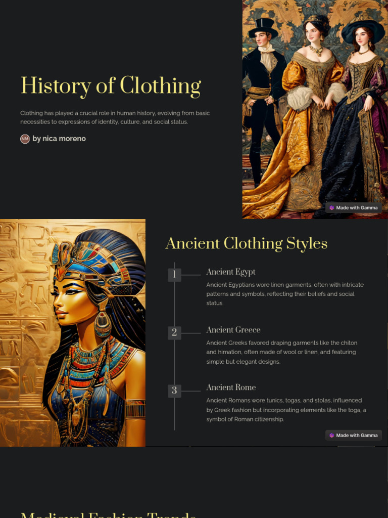 History-of-Clothing | PDF