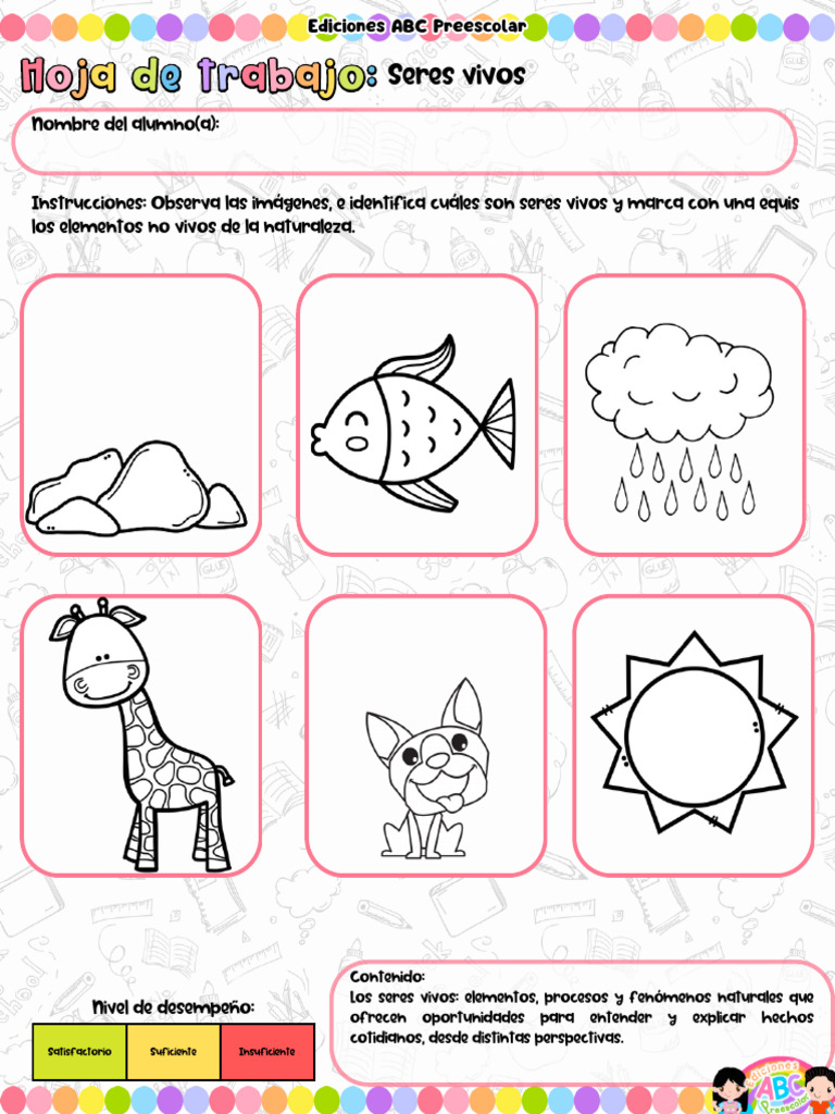Hojas De Trabajo Sobre Los Elementos Extraños