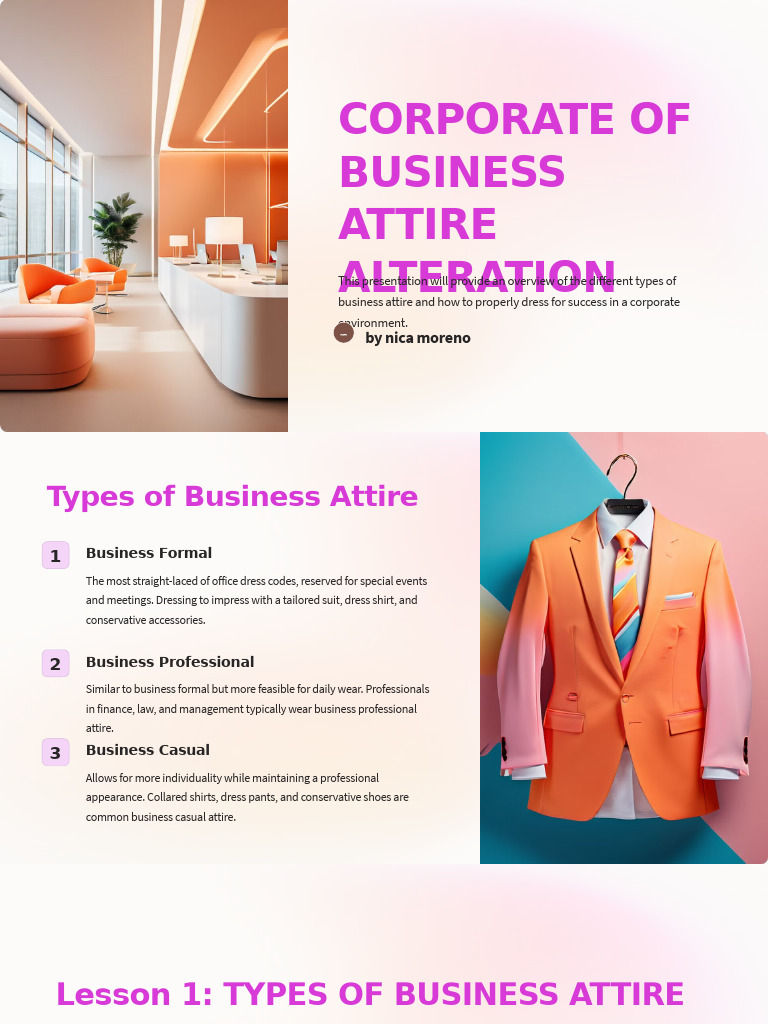 Corporate of Business Attire Alteration | PDF