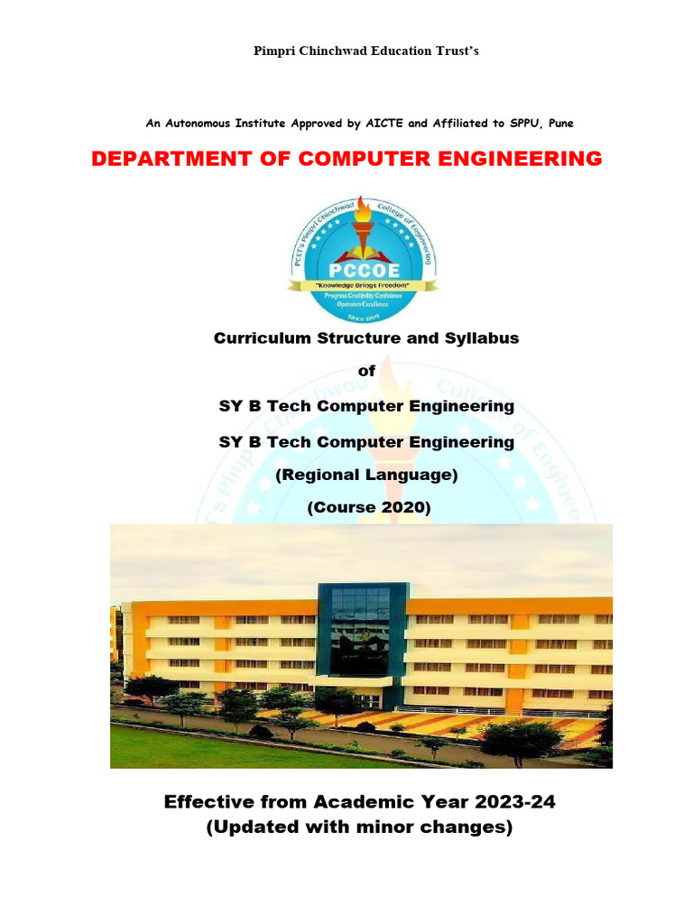 SY BTech Syllabus 2023-24 | PDF