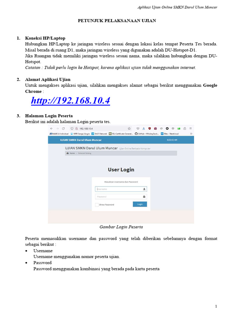 Manual Aplikasi Ujian Online Zya Cbt Peserta Tes 2 Pdf