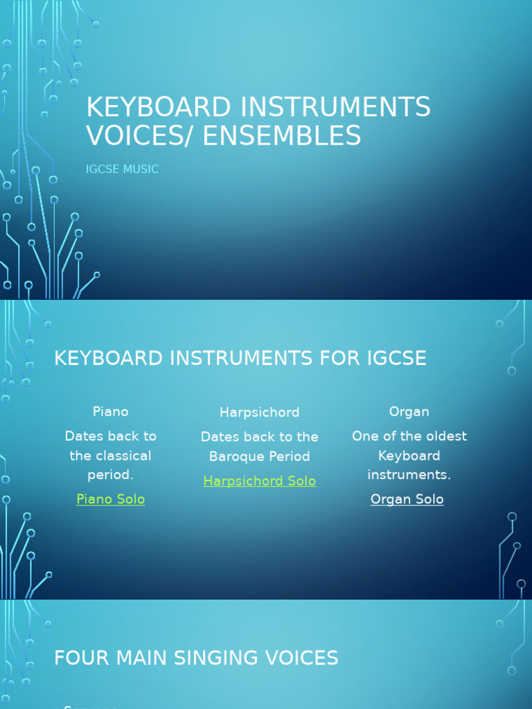 Voices And Ensembles Powerpoint | PDF