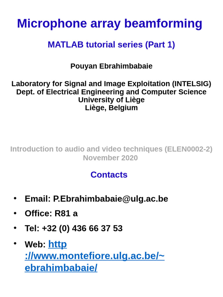 Beamforming 202011 | PDF