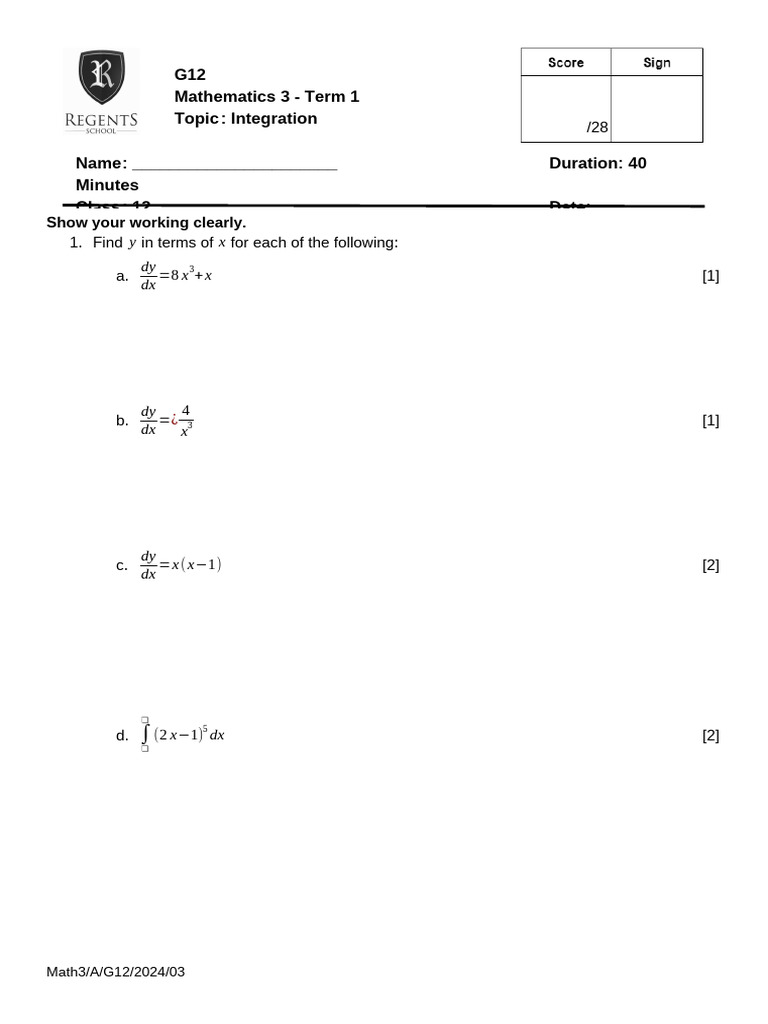 G12 Math3 A03 | PDF