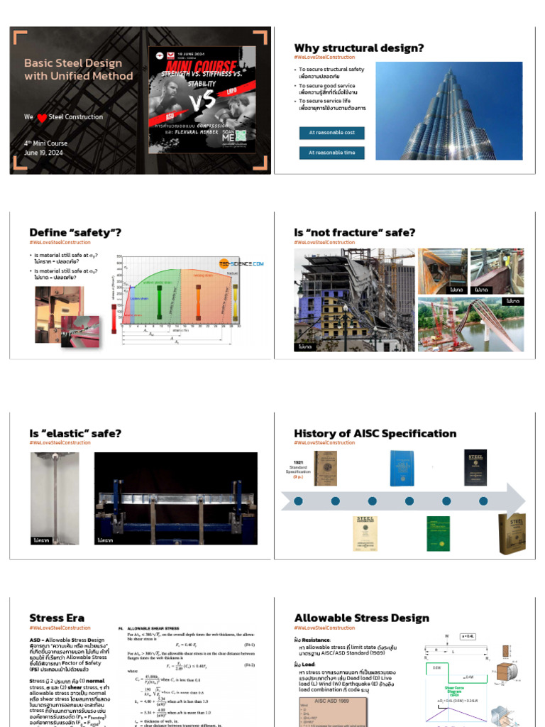 Basic Steel Design With Unified Method - 4slides | PDF