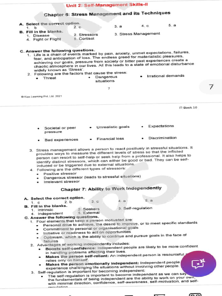 Computer 10 Ch 6 to 8 Answers | PDF