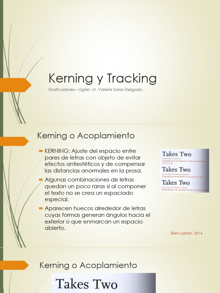 Tipografía Kerning Tracking | PDF