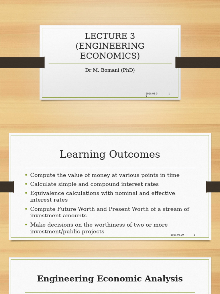 Lectures On Time Value of Money | PDF