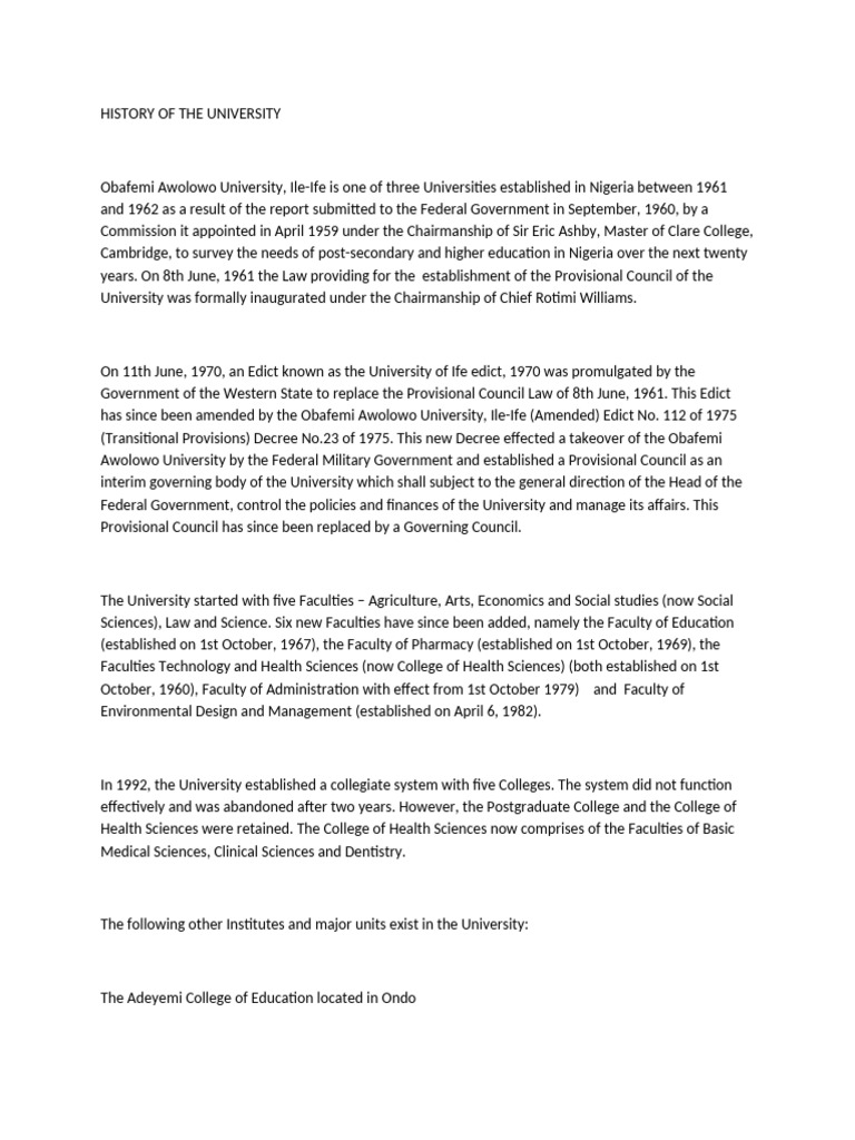OAU History | PDF