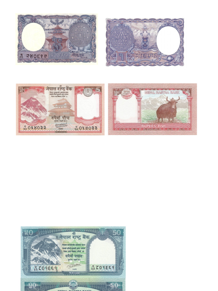 Nepali Old Currency Notes | PDF