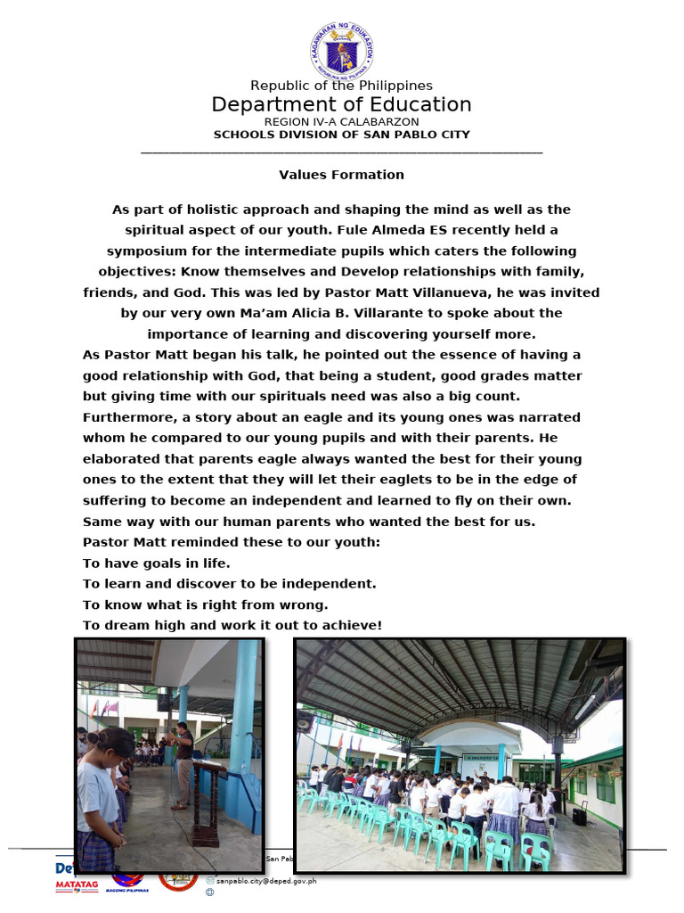 Values Formation Narrative | PDF