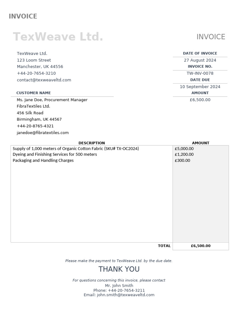 INVOICE | PDF