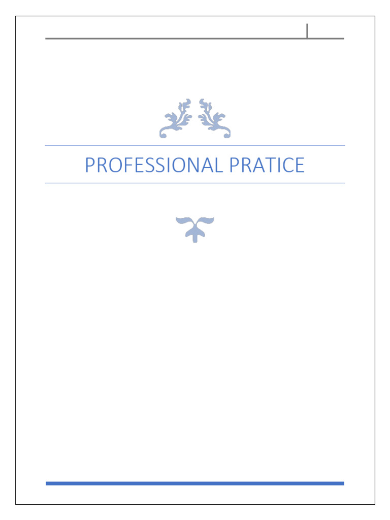 Professional Pratice | PDF